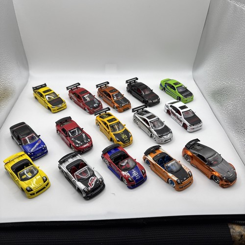 Jada Toys Import Racer 1:64 Lot Of 15 Loose Diecast Cars Lexus 350z RX7 ...