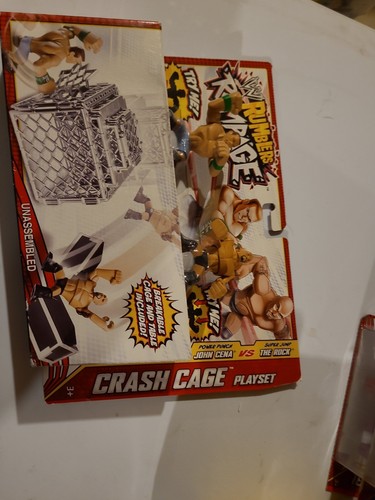WWE Rumblers Rampage Crash Cage Super Jump Rock VS John Cena New ...