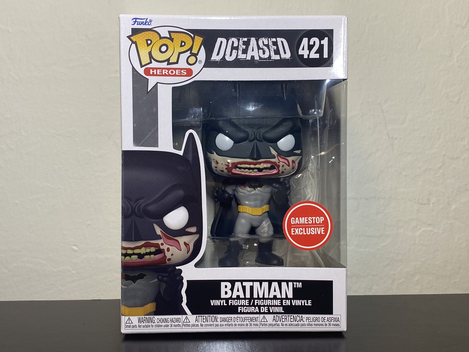 BATMAN DCEASED HEROES 2021 FUNKO POP #421 GAMESTOP EXCLUSIVE **BLOODY ...