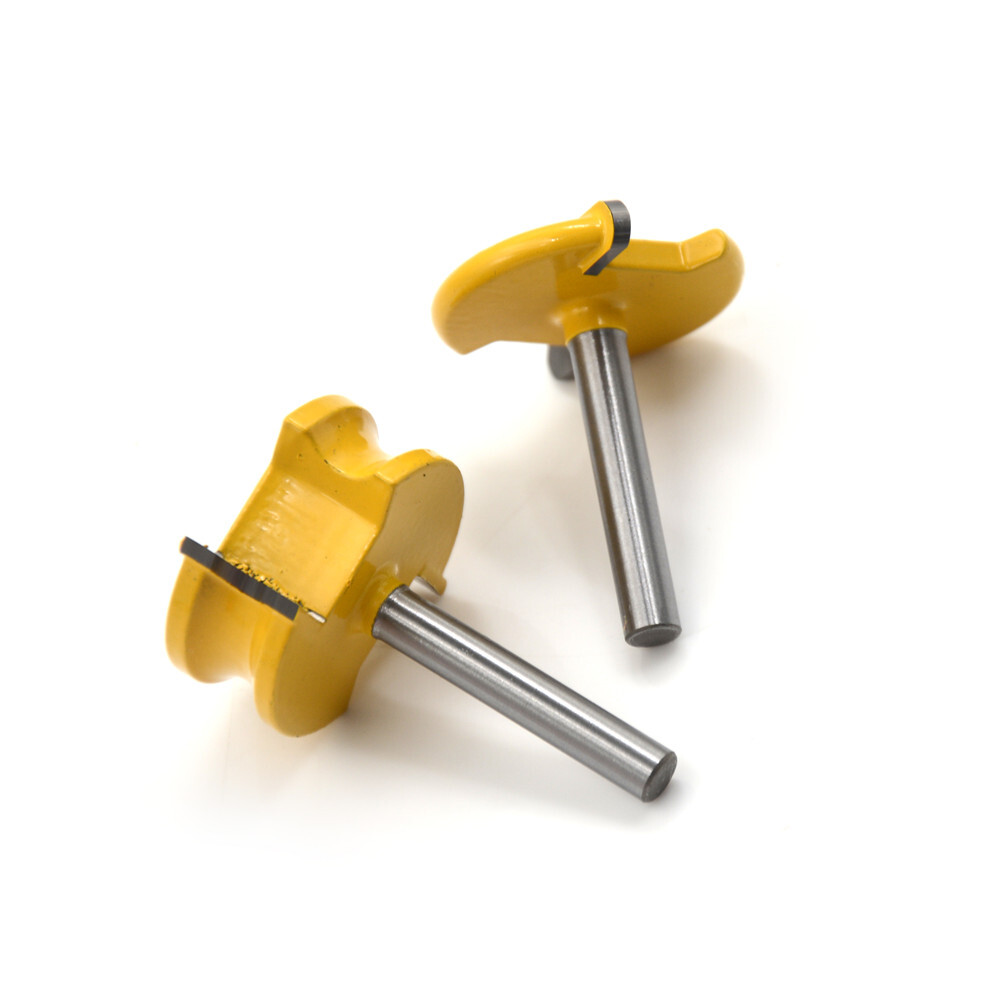 2Pcs 1/4'' Shank Canoe Flute and Bead Router Bit Cutter Woodworking ...