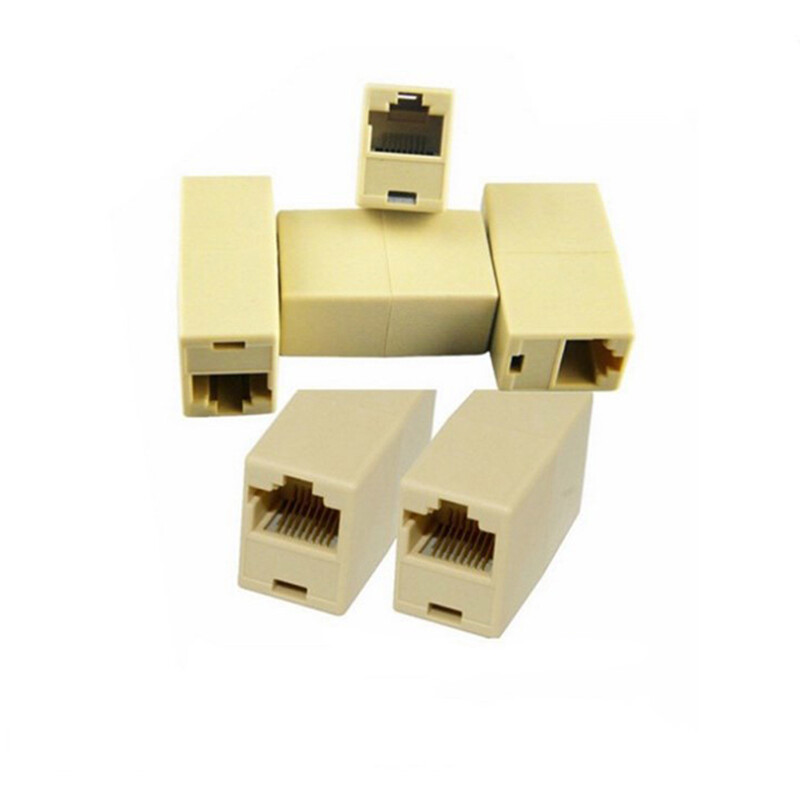 10x RJ45 Female to Female Network Ethernet Lan Cable Joiner ...