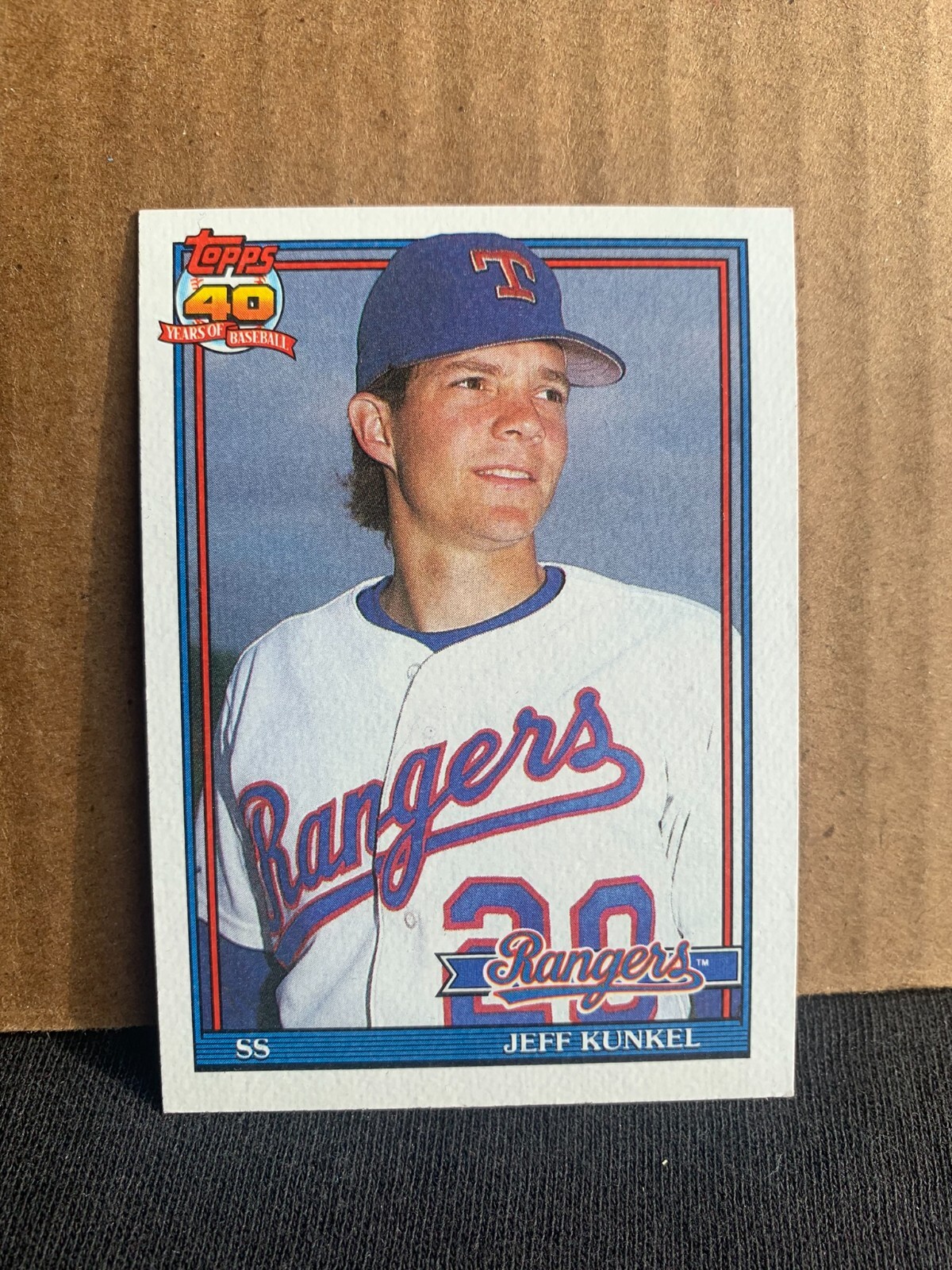 1991 Topps Baseball Card Texas Rangers Jeff Kunkel | eBay