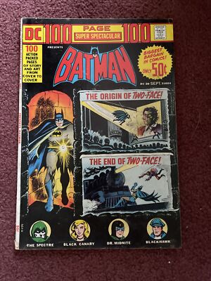 DC 100 PAGE SUPER SPECTACULAR DC-20 1973 Batman Two Face Starman Dr ...