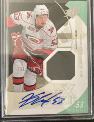 2010 Jeff Skinner UD SPX Rookie RC Jersey Autograph Auto | eBay