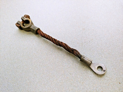 NICE USED ORIGINAL GENUINE PORSCHE 911 930 BATTERY GROUND STRAP CABLE ...