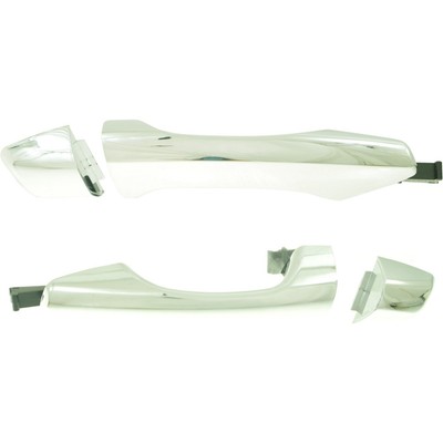 Set of 2 Exterior Door Handles Rear Driver & Passenger Side Left Right ...