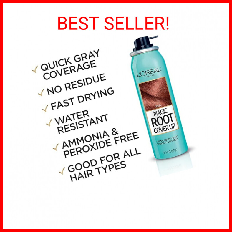 L'Oreal Paris Magic Root Cover Up Gray Concealer Spray Red 2oz ...