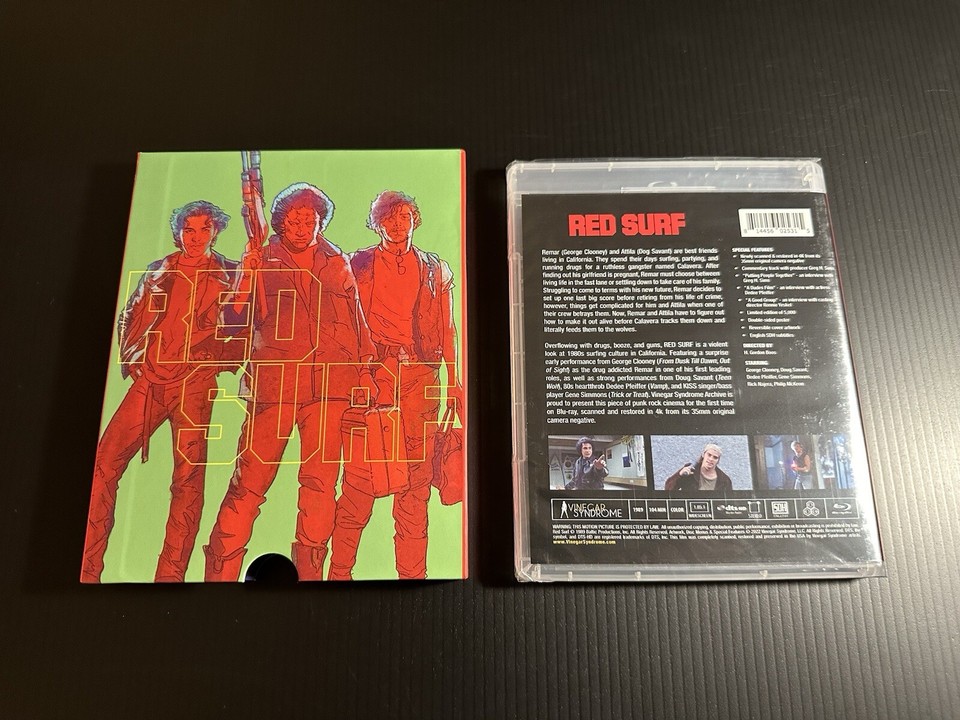 Red Surf Blu-ray, George Clooney, Gene Simmons, Vinegar Syndrome ...