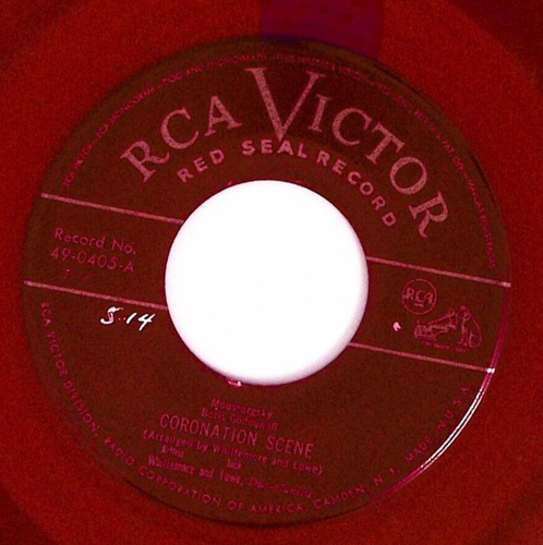 SHOSTAKOVICH POLKA/MOUSSORGSKY, BORIS GODOUNOFF CORONATION SCENE VINYL ...