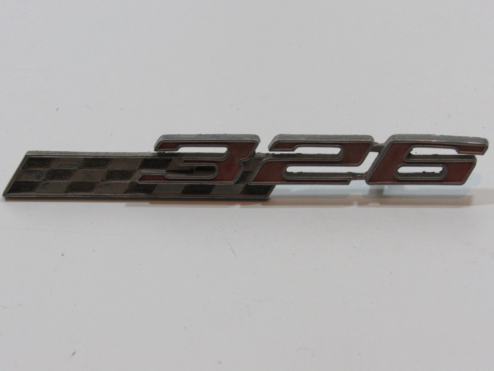 1965-66 Pontiac 326 Emblem Badge Script Trim Metal Chrome Vintage Decal ...