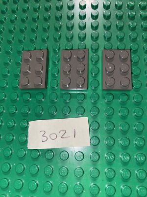 Lego 3021 Old Dark Grey x 3 | eBay UK