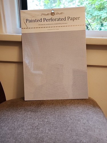 Periwinkle Blue Painted Perforated Paper Mill Hill 14 Count 9x12 Inches ...