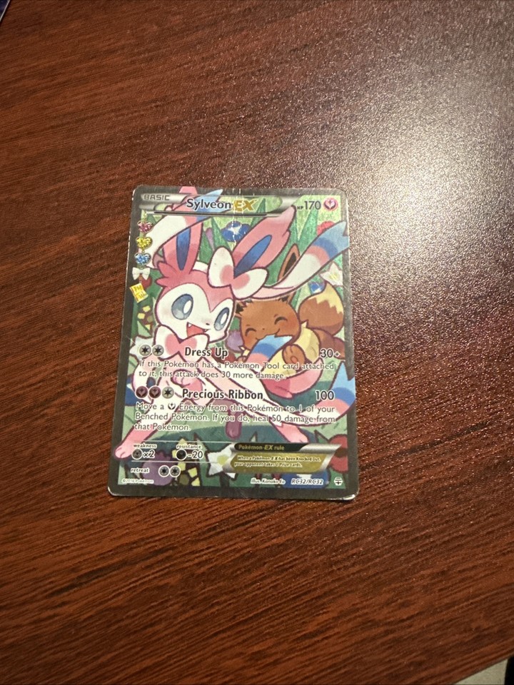 Pokémon Sylveon EX TCG Full Art Ultra Rare Holo Card RC32/RC32 | eBay