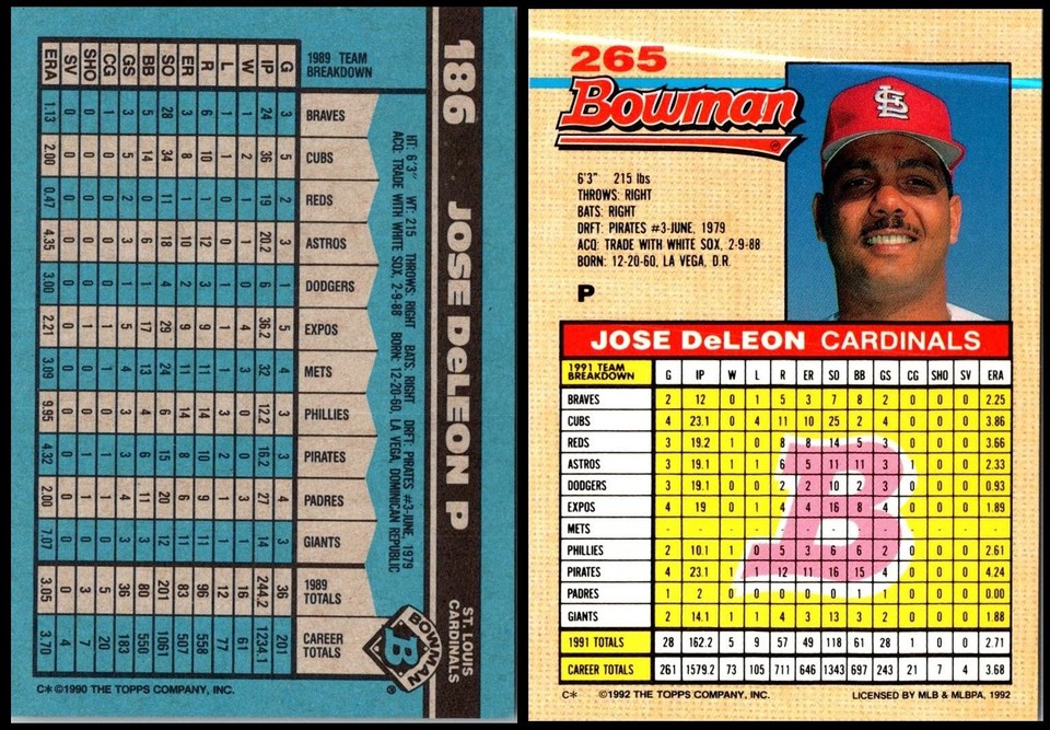 Bowman Jose DeLeon (2) Card Lot - MUST-HAVE ITEM – ONLY TODAY! | eBay