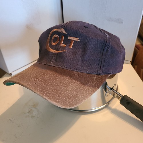 Colt (Firearms) Cap/Hat Embroidered Black/Brown Suede Bill *READ* | eBay