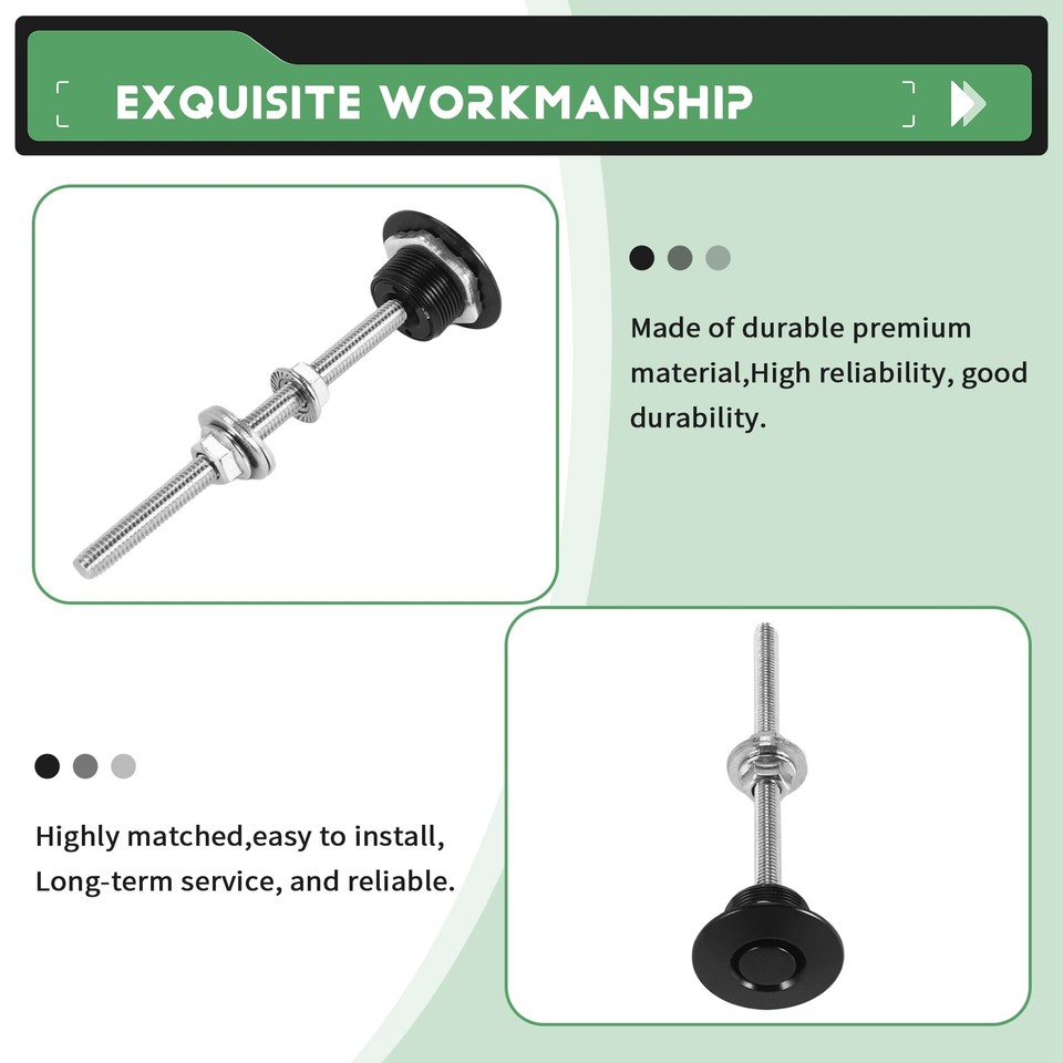 2X( Release License Plate Lock Clip 1.25 Inch Diameter Aluminum Alloy ...