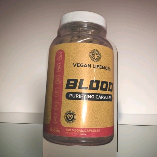 Vegan Lifemoss Blood Purifying Capsules - 1100mg - 100 Vegan Capsules ...