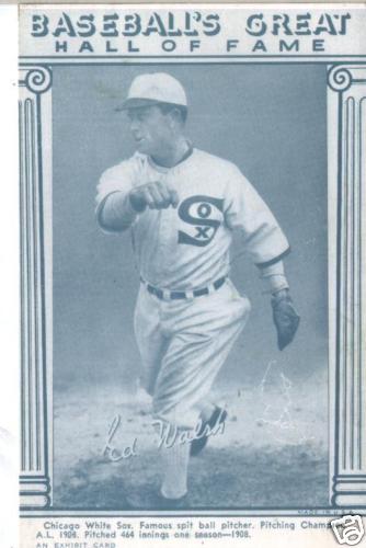 Ed Walsh Baseball's Great Hall Of Fame Exhibit Card | eBay
