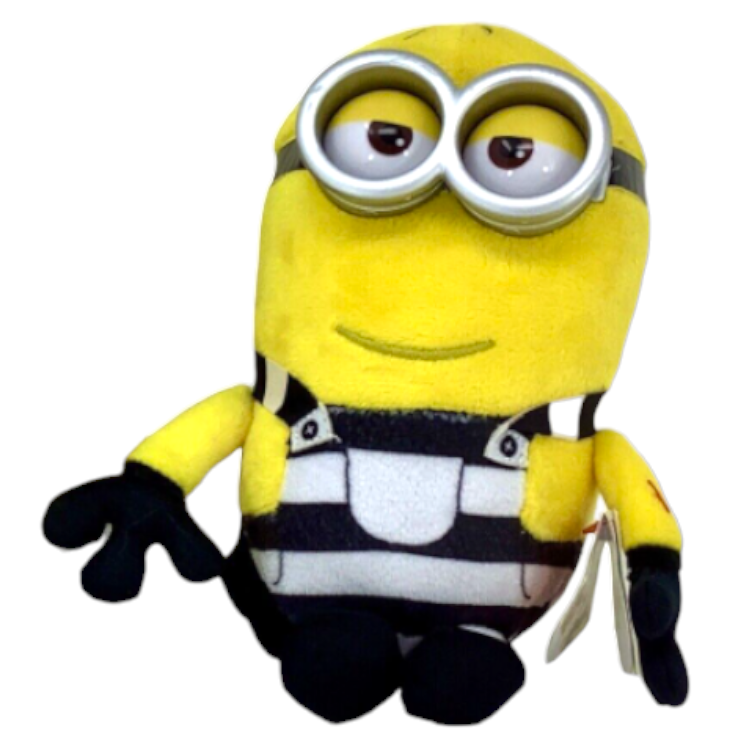 Minions Tom in Prison Stripes & Mel Stuffed TY Beanie Babies Despicable ...