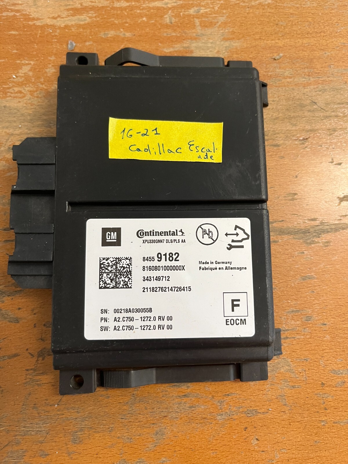 2018 - 2022 BUICK ENCLAVE OEM REAR RIGHT PRE CRASH LANE ASSIST CONTROL ...