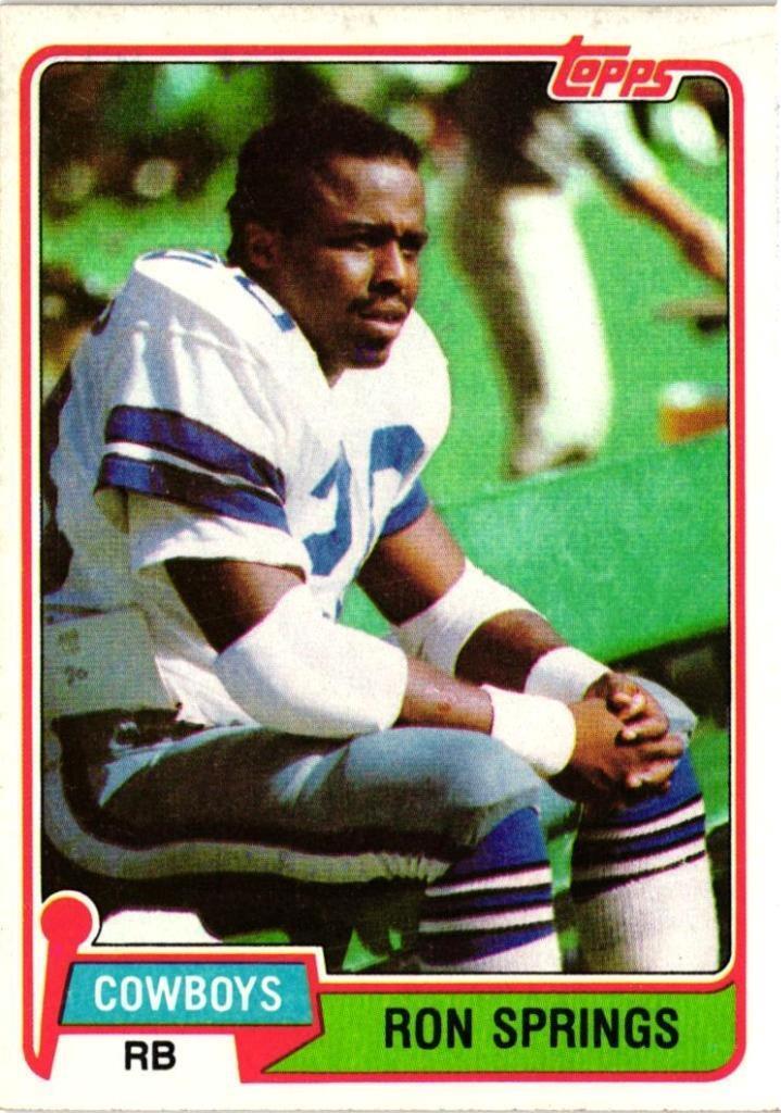 RON SPRINGS 1981 Topps FB #433 BUY ANY 2 ITEMS FOR 50% OFF B1007R4S16P5 ...