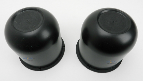 (2) Black Trailer Wheel Hub Center Cap 3.125" diameter Travel Trailer ...