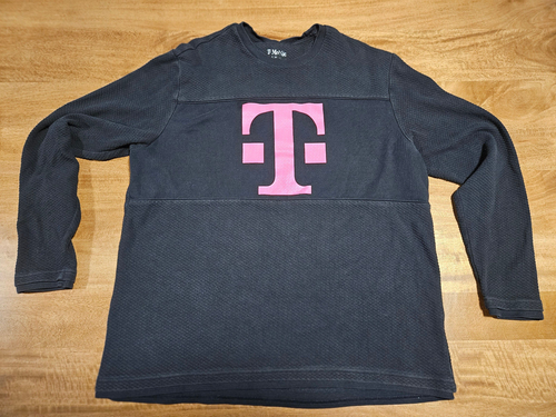 T-Mobile Shirt Men's XL Black Logo Employee Uniform Graphic Tee Long ...