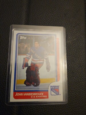 1986-87 Topps John Vanbiesbrouck Rookie RC #9 RC New York Rangers | eBay