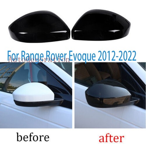 For Range Rover Evoque 2012-2022 Gloss Black Rear View Side Mirror ...
