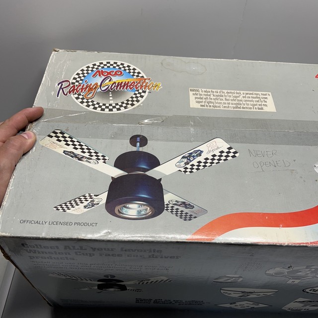RARE 1999 NASCAR Racing Ceiling Fan 42" Blade So1802 51446 Official ...