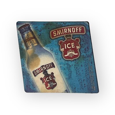 Vintage 2002 Smirnoff Ice Bar Beer Coaster Be Smart Drink Responsibly 2 ...