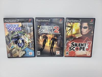 Silent Scope 1 2 3 Complete Collection Playstation 2 PS2 Tested Free US ...