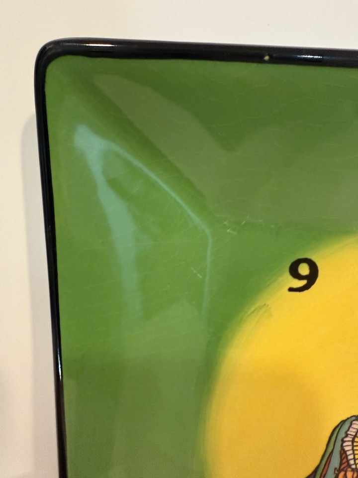 Square My Loteria By Cristina Sosa Noriega Green “La Piñata” Platter ...