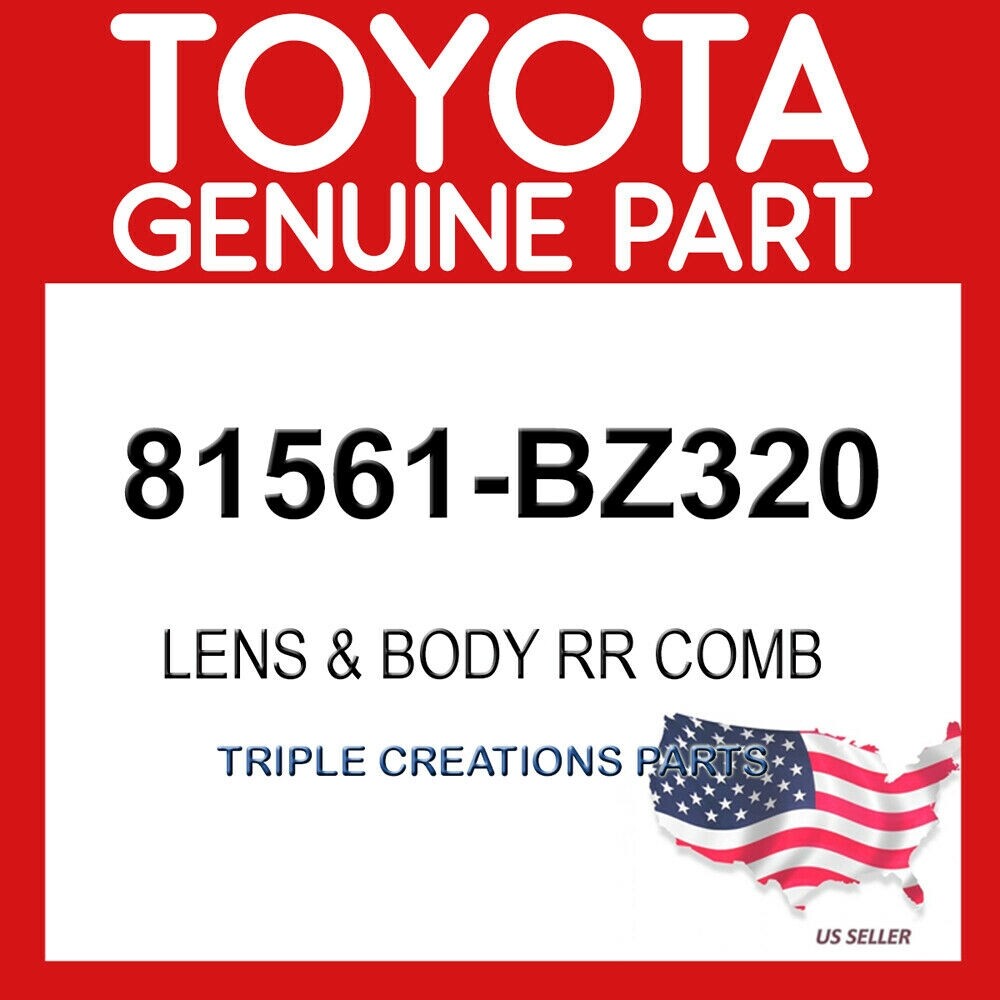 Toyota Genuine 81561BZ320 Lens & Body Rr Comb 81561-BZ320 OEM | eBay