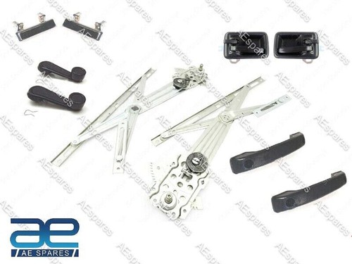 Window Regulator In+Outside Crank Pull Door Handles For 86-93 SUZUKI ...