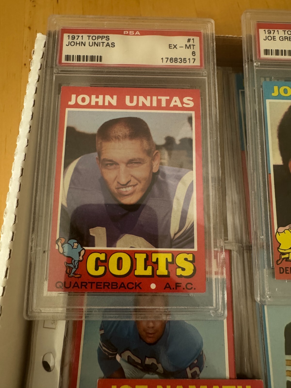 1971 Topps Football Complete Set HIGH GRADE w/ PSA Graded Unitas & Joe ...