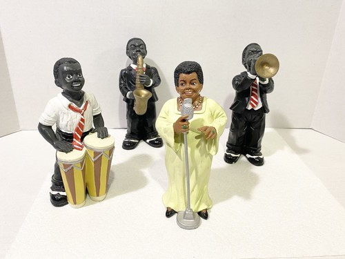 Vintage Jazz Band Musicians & Singer Figurines 6” Tall (4pcs) | eBay