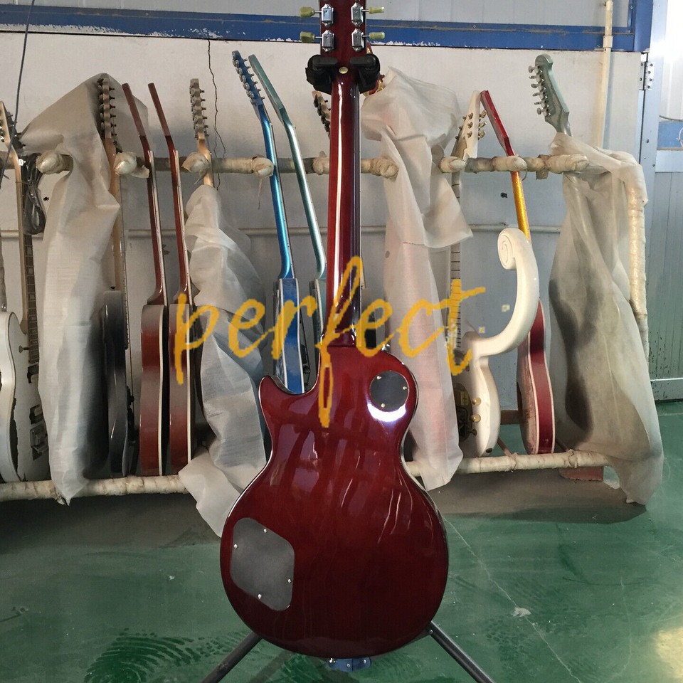 Jimmy Page LP Electric Guitar 6 Strings Mahogany Body Flame Maple Cap ...