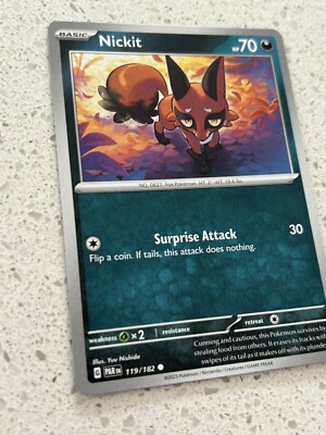 Nickit 119/182 Common | SV: Paradox Rift | Pokemon Card | eBay
