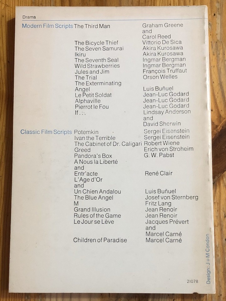 Tristana Luis Bunuel Screenplay Modern Film Scripts 1971 Book is in ...