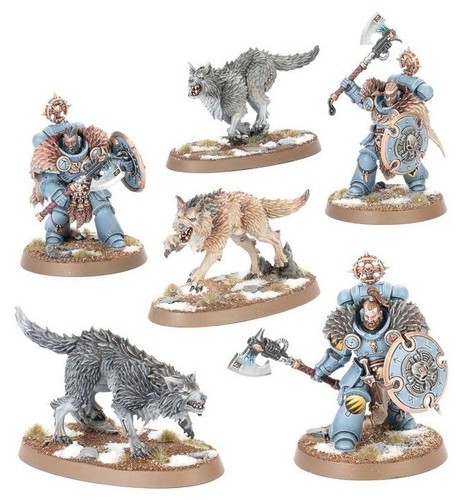 3x WOLF GUARD HEADTAKERS + HUNTING WOLVES Space Marines *New* Warhammer ...
