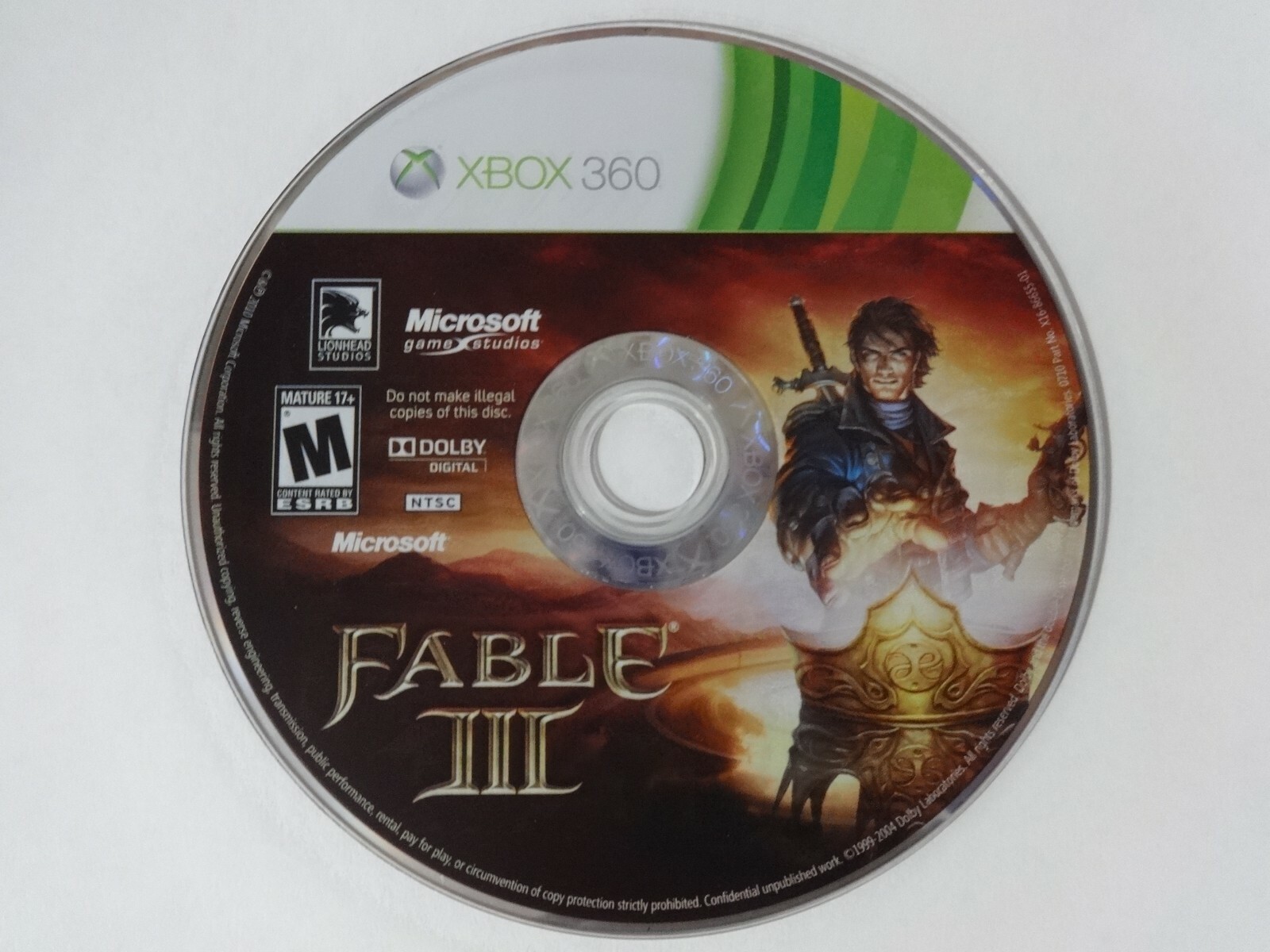 Fable 3 Microsoft Xbox 360 Game Disc Only Free Ship | eBay