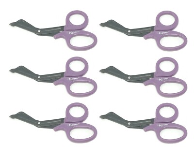 6 Purple Utility Scissors EMT/EMS Shears Bandage Paramedic Nurse ...