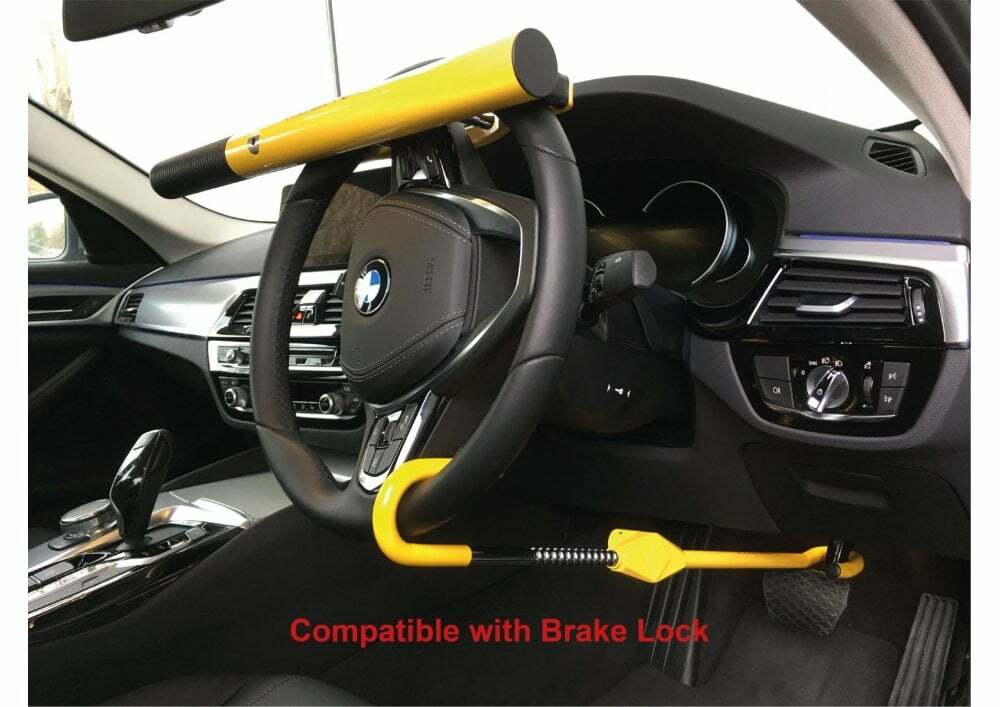 Milenco High Security Steering Car Wheel Lock - PLUS VERSION Bag and ...