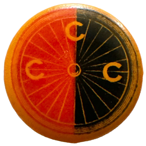 CCC Bicycle Wheel Co Logo 7/8" Stud Back Celluloid Button | eBay
