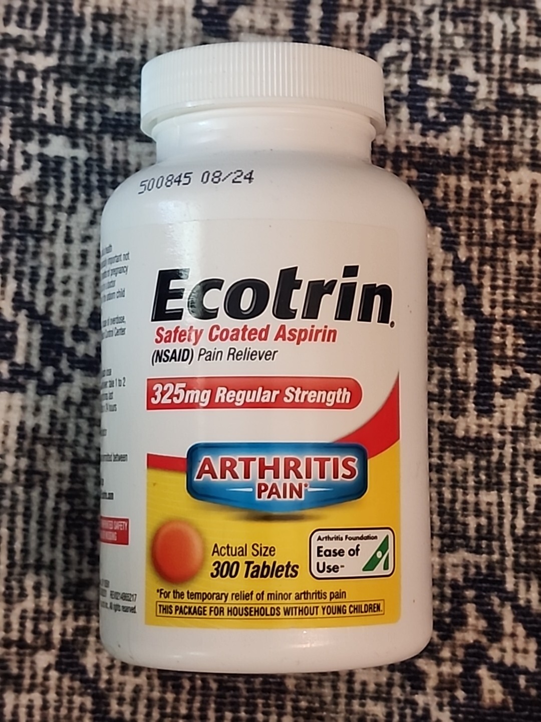 Ecotrin Safety Coated Enteric 325 Mgs Aspirin - 300 Tablets for sale ...