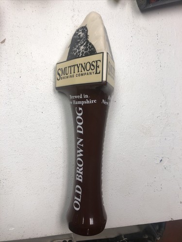 Smuttynose Brewing Company Old Brown Dog beer tap handle Finest Kind ...