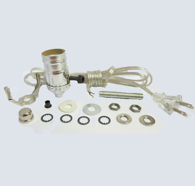 SILVER LAMP PART KIT : 3-WAY, OFF-ON, PUSH-THRU, OR PULL CHAIN SOCKET 8 ...
