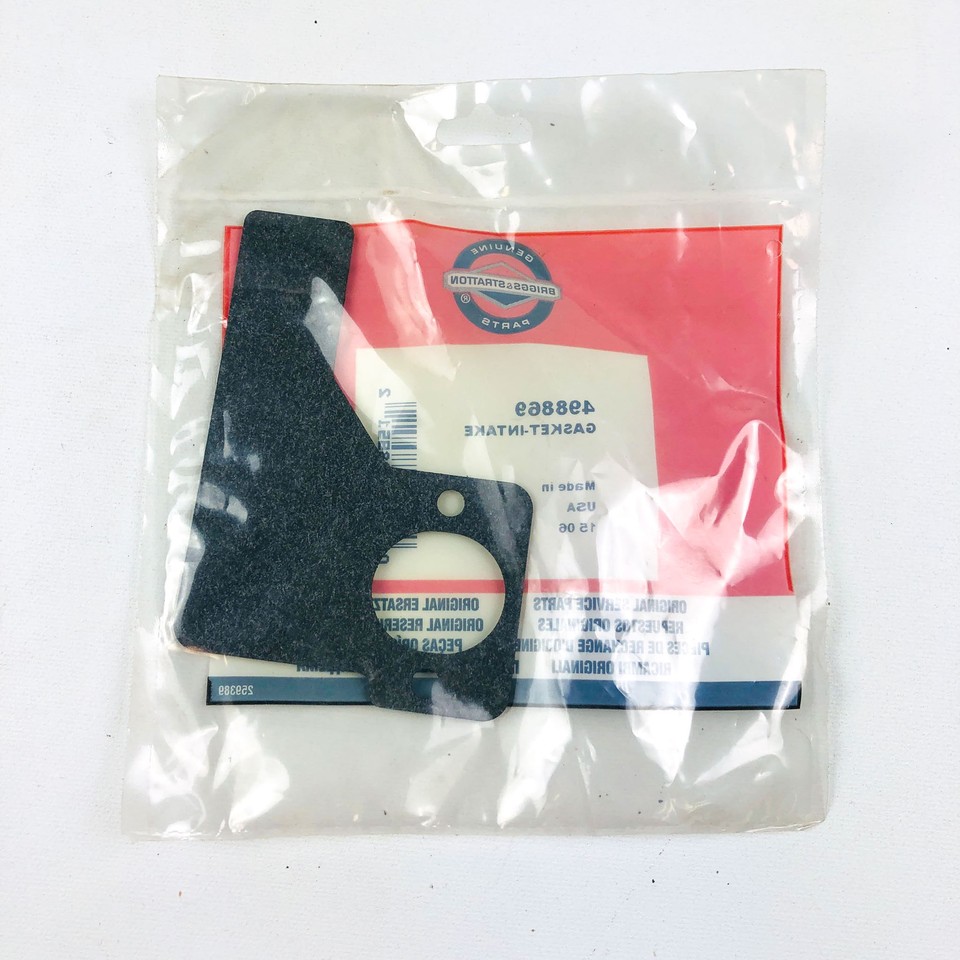 Briggs and Stratton 498869 Gasket Intake Elbow Mount OEM NOS USA Made ...