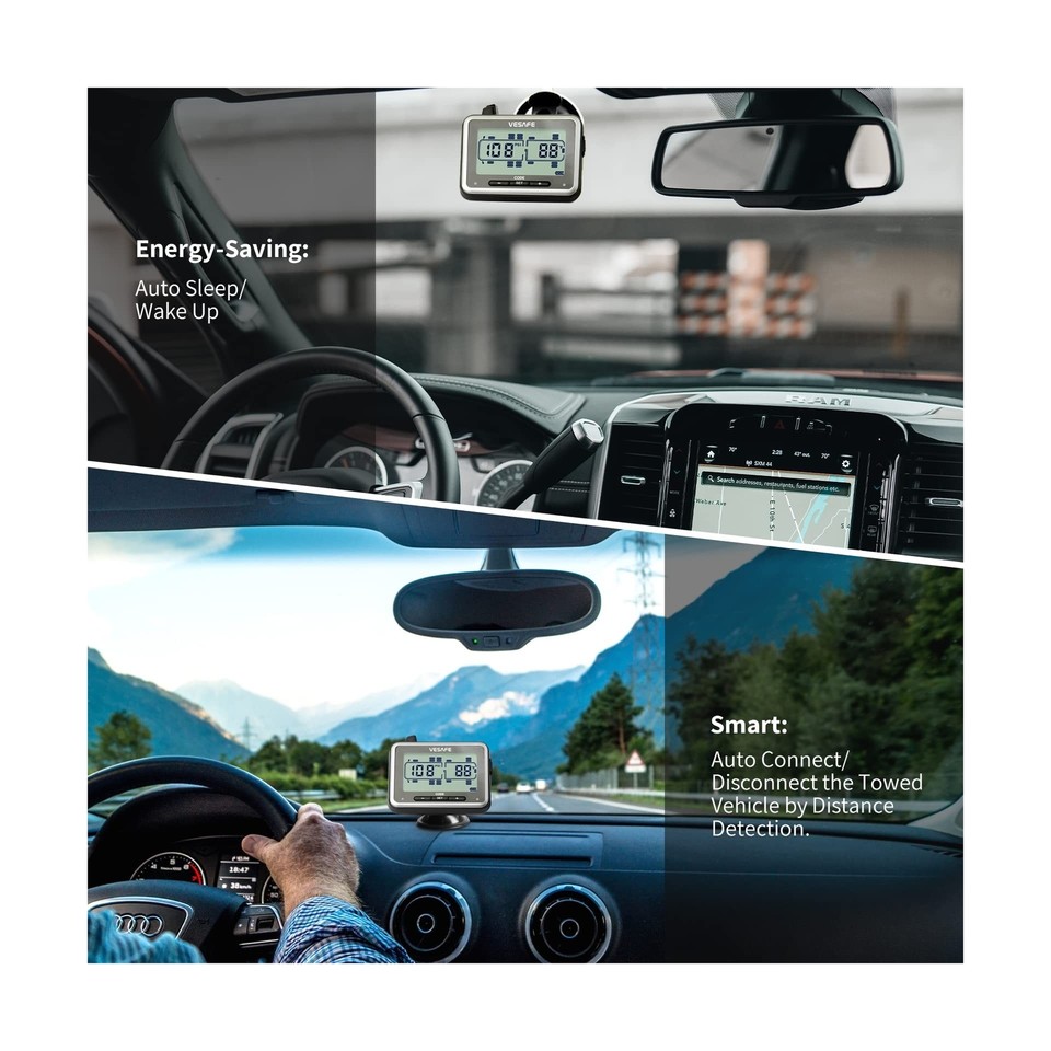 VESAFE TPMS, Wireless Tire Pressure Monitoring System for RV, Trailer ...